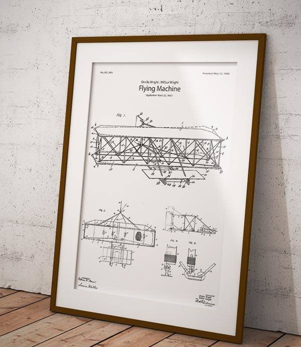 Poster Polytechnic, Samolot Braci Wright - plakat - Poster Polytechnic ...