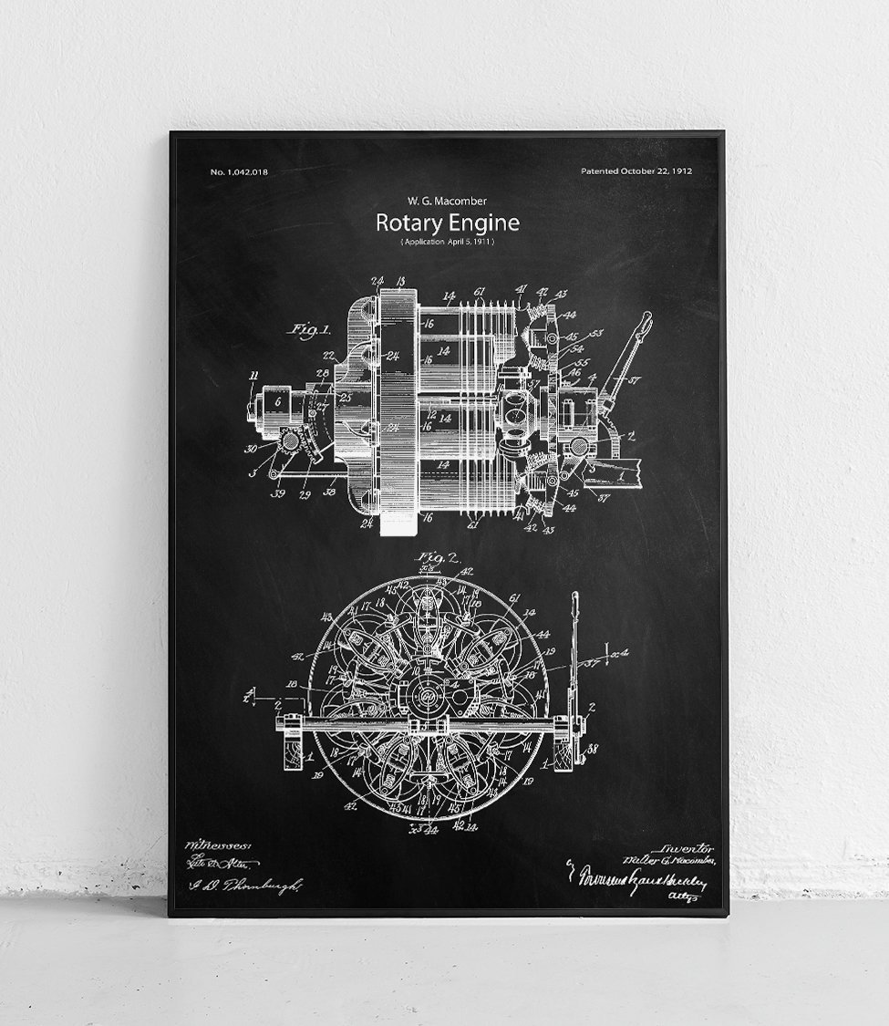 Poster Polytechnic, Silnik rotacyjny - plakat - Poster Polytechnic ...