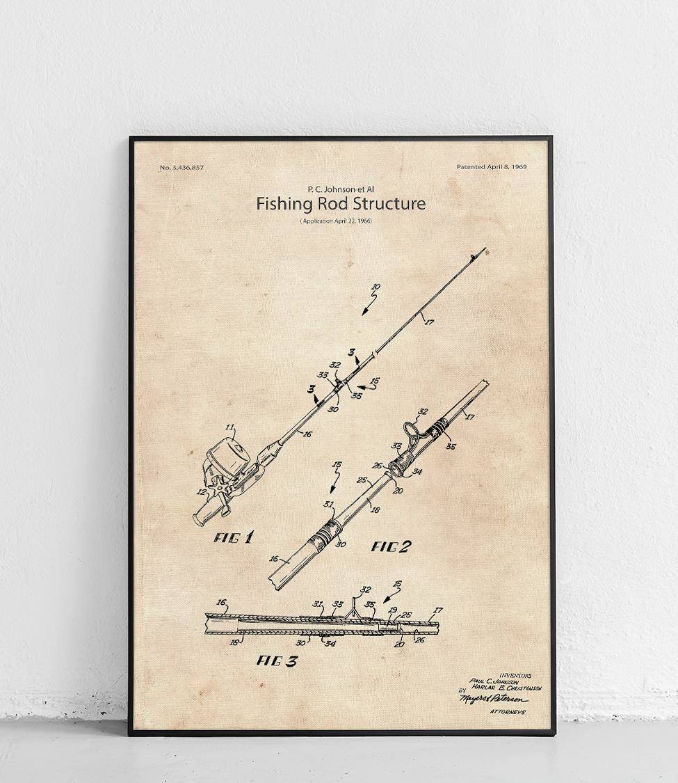 Poster Polytechnic, Wędka - plakat - Poster Polytechnic | Sklep EMPIK.COM