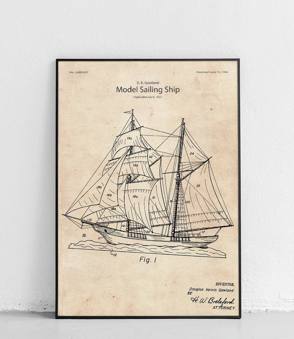 Poster Polytechnic, Żaglowiec - plakat - Poster Polytechnic | Sklep ...