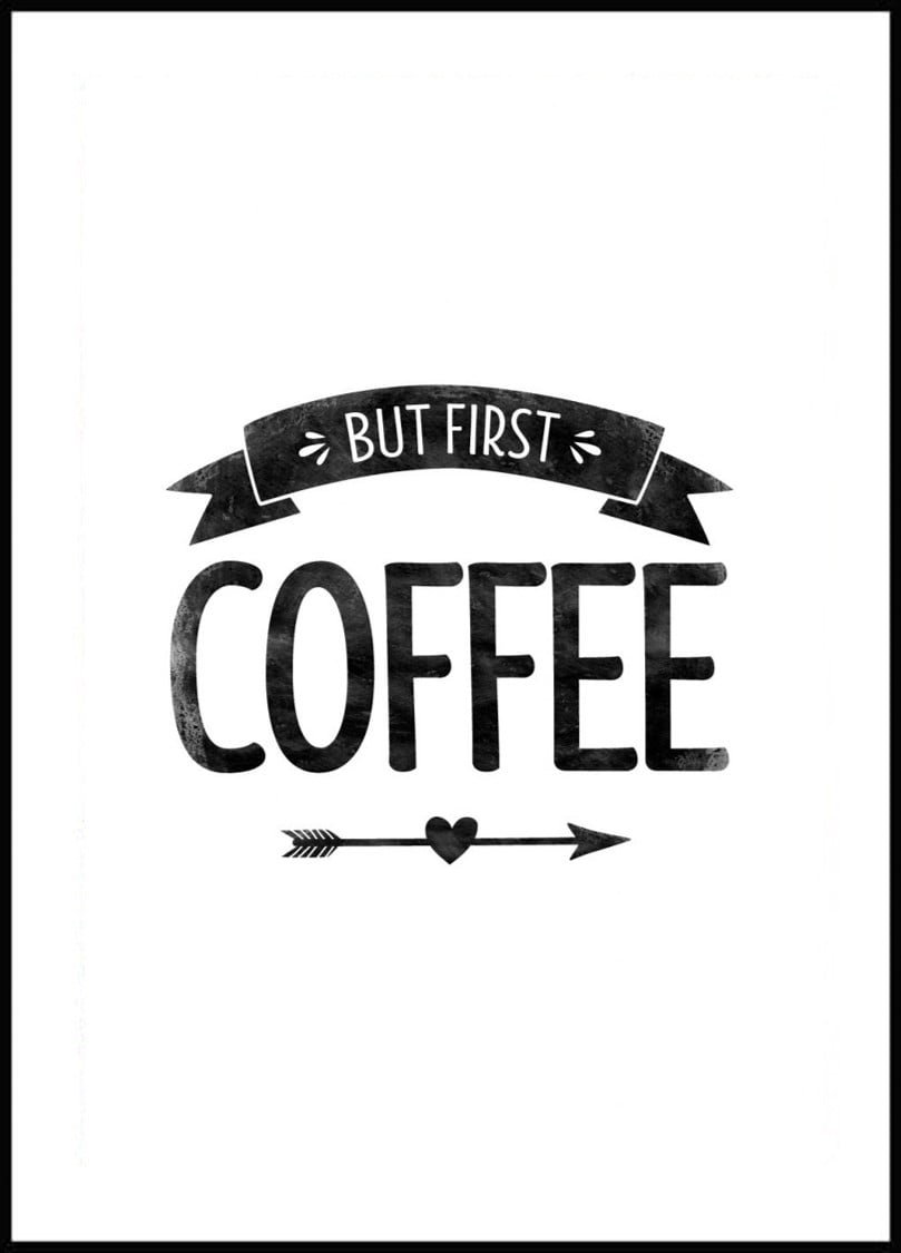 Poster Story, Plakat, But First Coffee, wymiary 50 x 70 cm ...