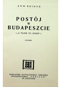 Postój w Budapeszcie - Ann Bridge | Książka w Empik