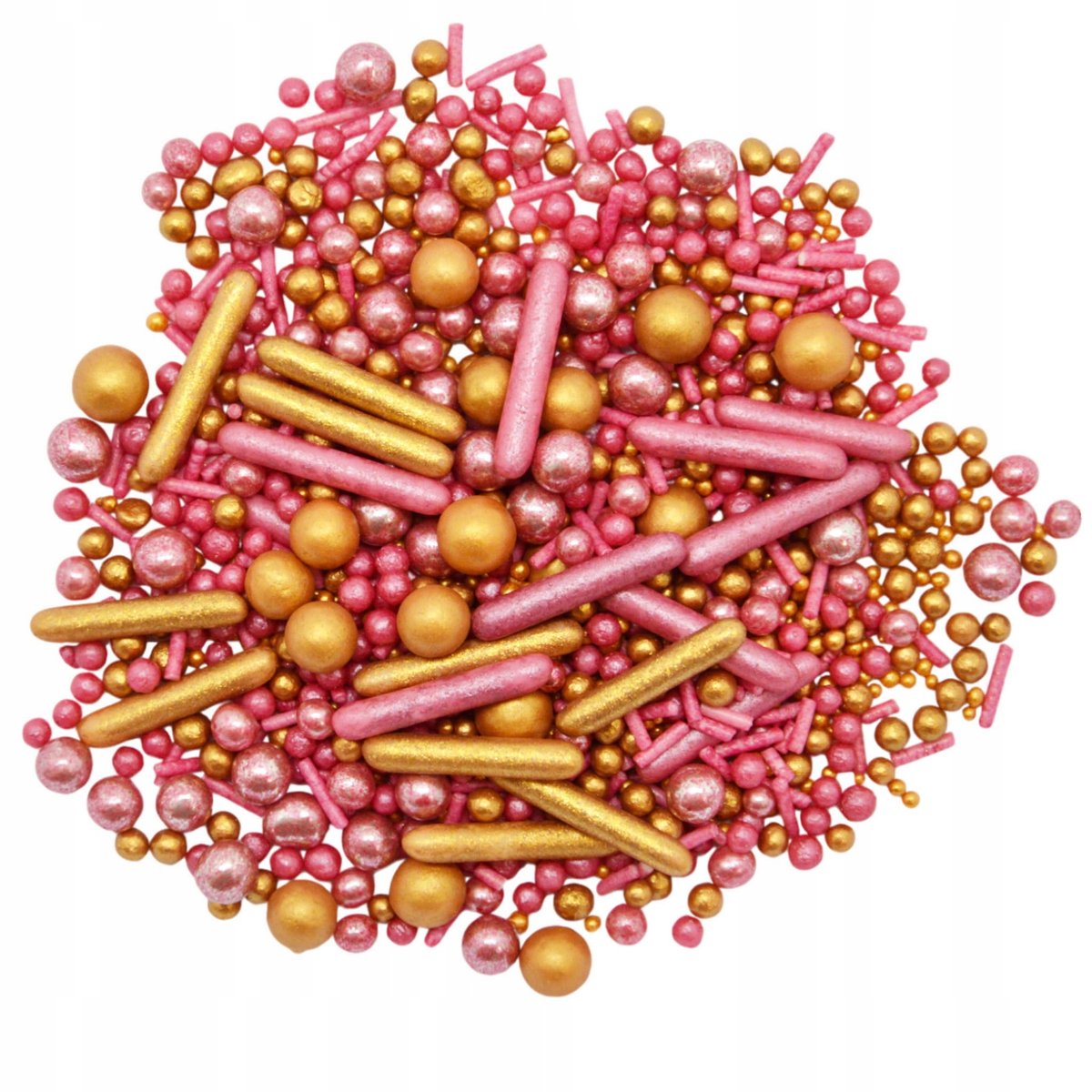 Posypka mix różowo złota 30g Mydecor perełki mimoza dekoracje na TORT - Inna marka | Sklep EMPIK.COM