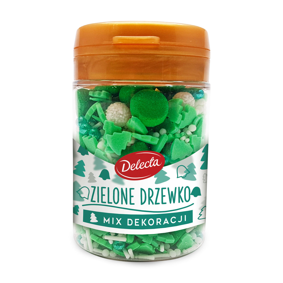 Posypka świąteczna DELECTA mix dekoracji Zielone Drzewko 55 g - Delecta ...