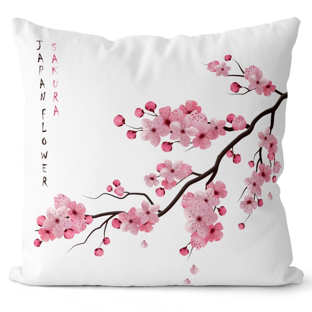 Poszewka 3D bawełna satyna 40x40cm KWIATY WIŚNI - Galeria Pościeli | Sklep EMPIK.COM