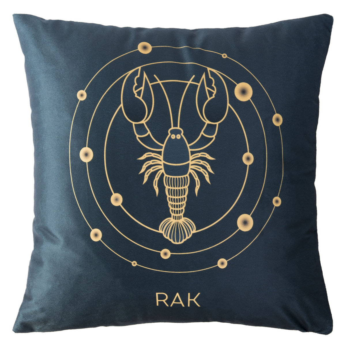 Poszewka 40x40 na poduszkę Zodiak Twój znak zodiaku RAK czarna ...