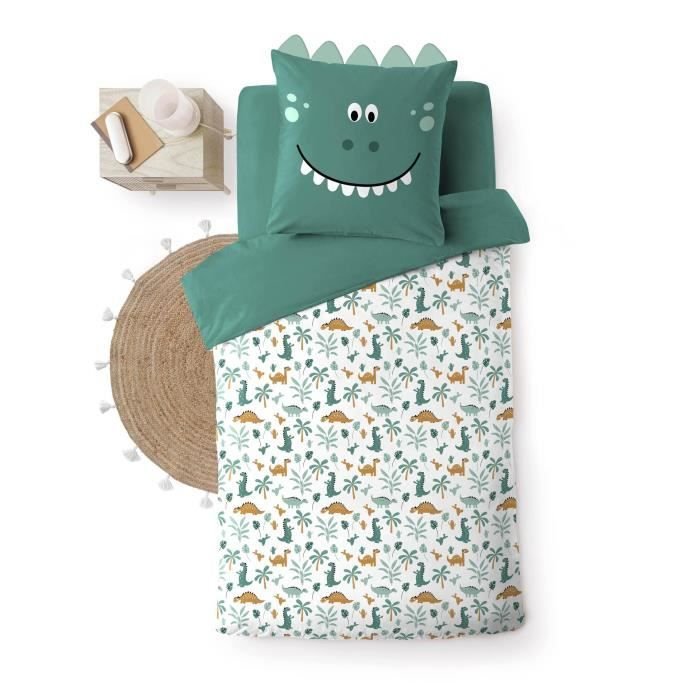 Poszwa na kołdrę + 1 poszewka na poduszkę 140 x 200 cm Dina dinozaur - Inna marka | Sklep EMPIK.COM