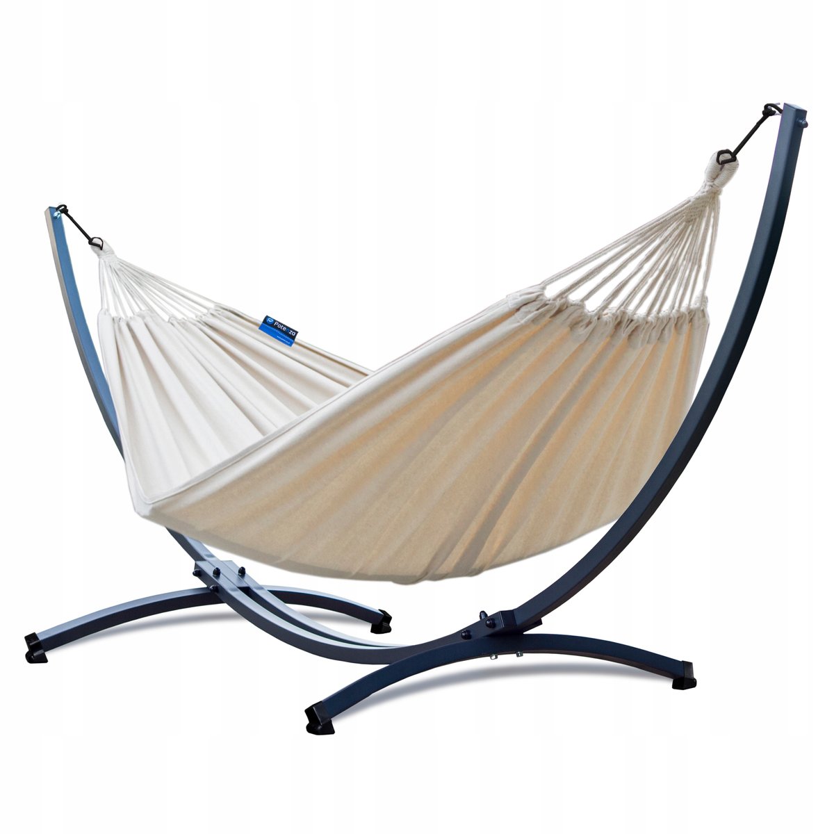 POTENZA hamak ogrodowy ROMA XL 220x160 + stelaż stalowy do hamaka do ...