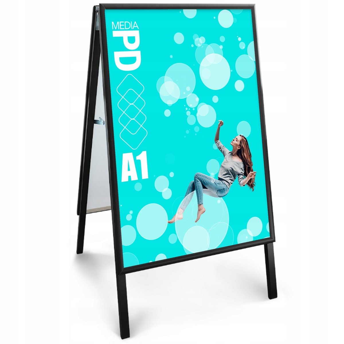 Potykacz A1 Reklamowy Dwustronny Czarny Owz Stojak Na Plakat Folia Uv - Pakula media do druku ...