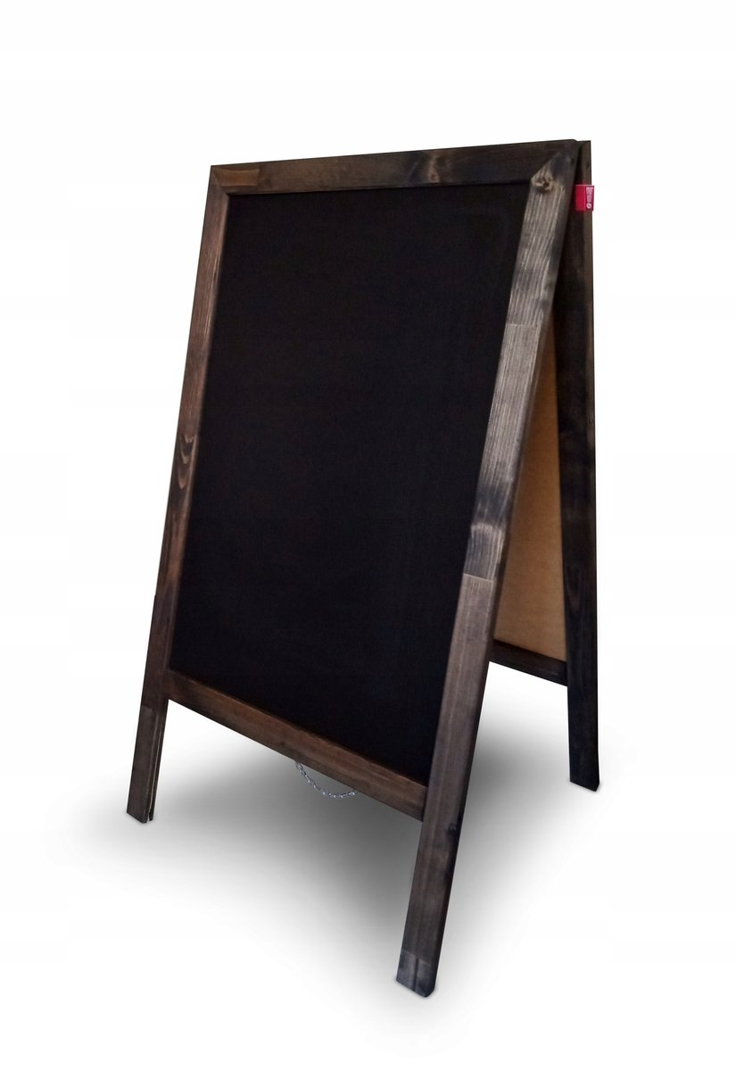 Potykacz kredowy czarny dwustronny styl rustykalny MemoBe 50x70xh90 cm - MemoBe | Sklep EMPIK.COM