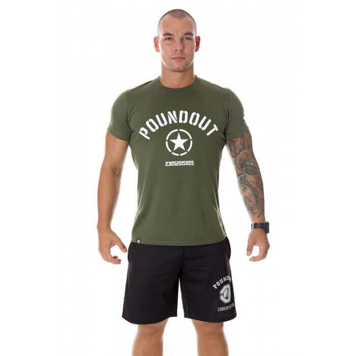 Poundout - Koszulka T-shirt KHAKI - XXL - Poundout | Sport Sklep EMPIK.COM