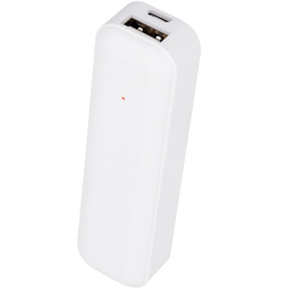 Power bank powerbank kieszonkowy 2600 mAh mały biały USB microUSB Setty ...