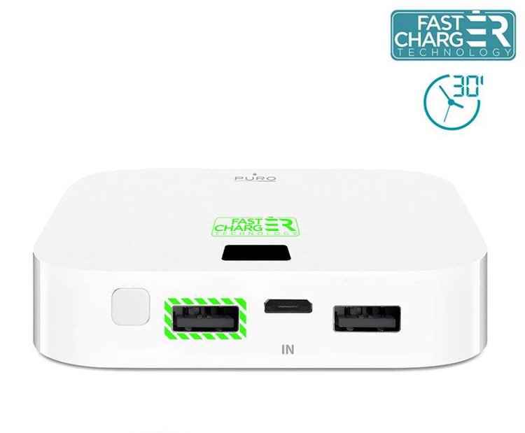 Power bank PURO Fast Charger, 10400 mAh, 3.1 A - Puro | Sklep EMPIK.COM