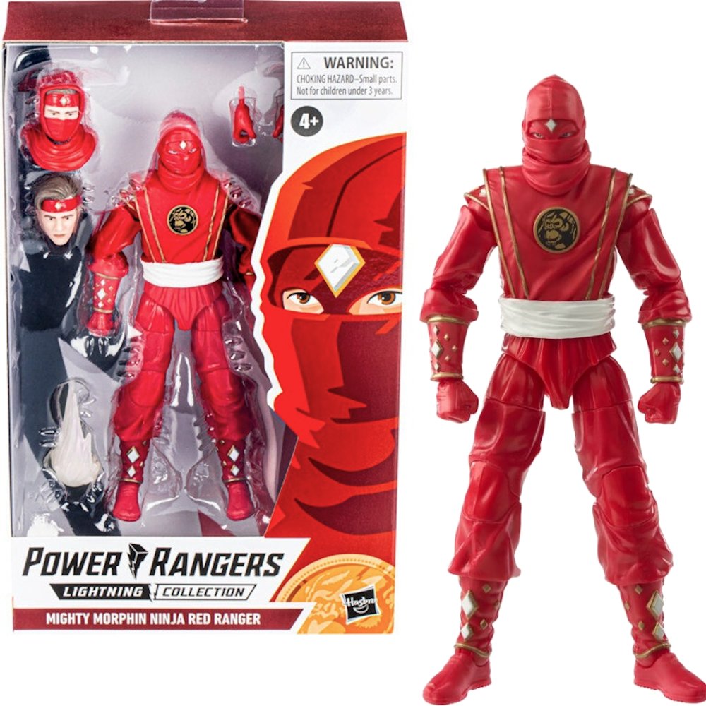 Power Rangers Lightning Collection Mighty Morphin Ninja Red Czerwony ...