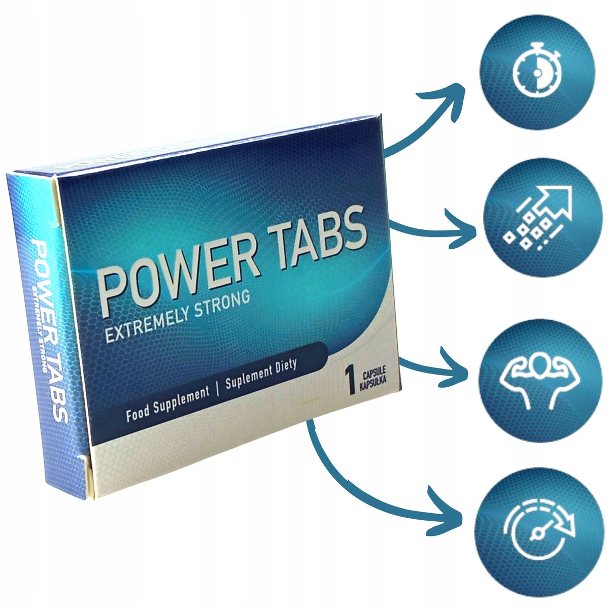 Power-tabs, Tabletki Na Potencję, 10szt. | Sklep EMPIK.COM