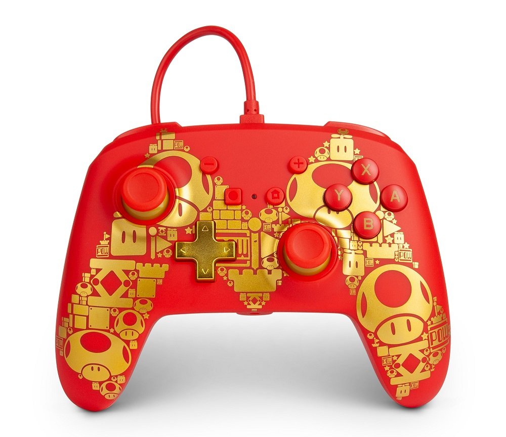 PowerA SWITCH Pad przewodowy Super Mario Golden M - PowerA | Gry i ...