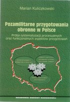 Pozamilitarne przygotowania obronne w Polsce - Opracowanie zbiorowe ...