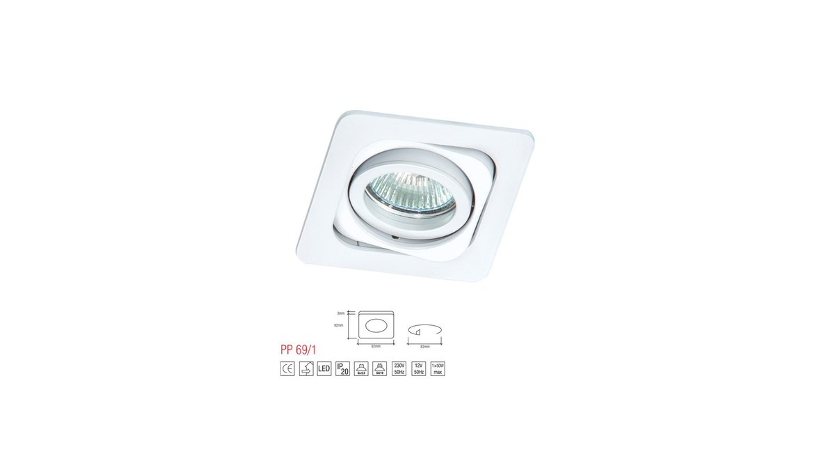 Pp 69/1 Wh Oprawa Halogenowa Par16 Mr16 - PP Design | Sklep EMPIK.COM