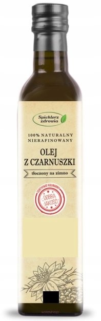 Prawdziwy Olej Z Czarnuszki Tłoczony Na Zimno 500ml - Spichlerz Zdrowia | Sklep EMPIK.COM