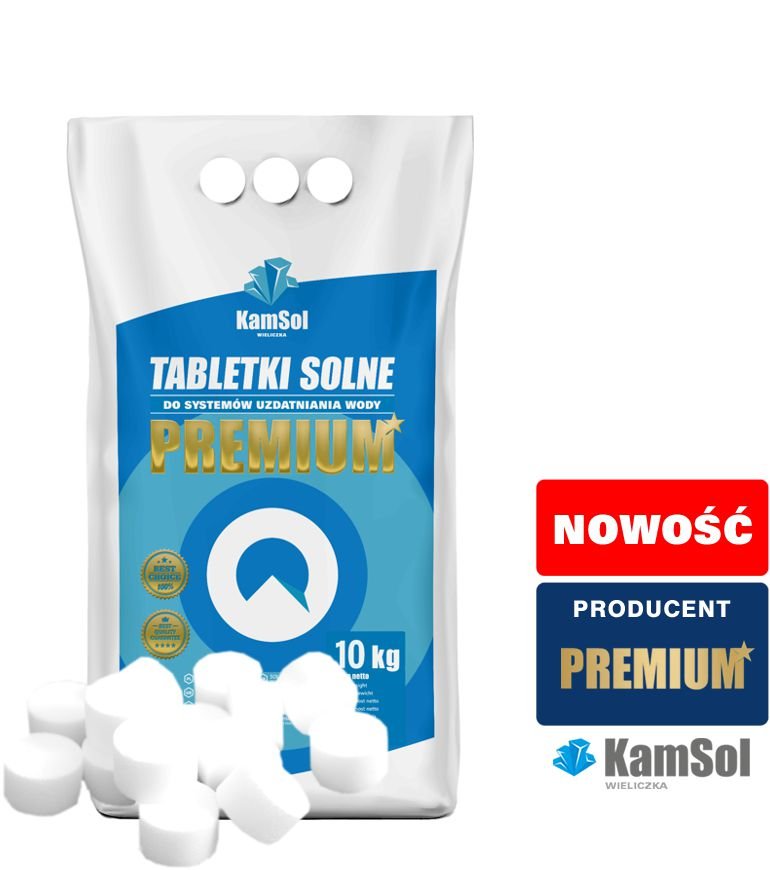 .PREMIUM 10 KG - SÓL TABLETKOWANA DO ZMIĘKCZACZY ( STACJI UZDATNIANIA ...