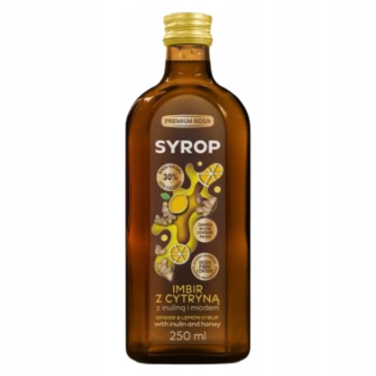 PREMIUM ROSA Syrop z Imbiru z Inuliną i Miodem Pyszny Syrop 250ml - Premium Rosa | Sklep EMPIK.COM