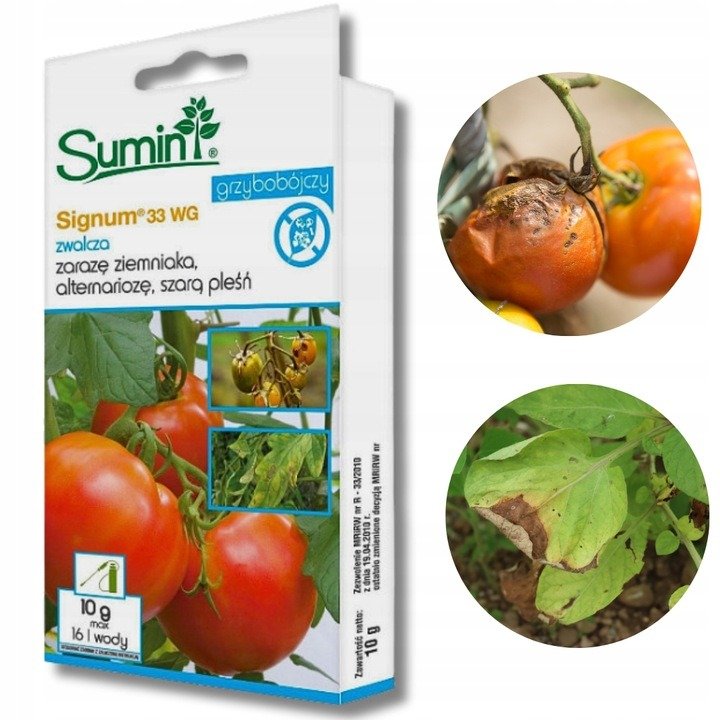 Preparat grzybobójczy Signum 33 WG Sumin 10 g Zwalcza Choroby Zarazy ...