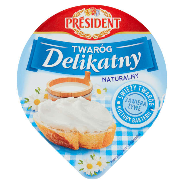 President Twaróg Delikatny Naturalny 150g - President | Sklep EMPIK.COM