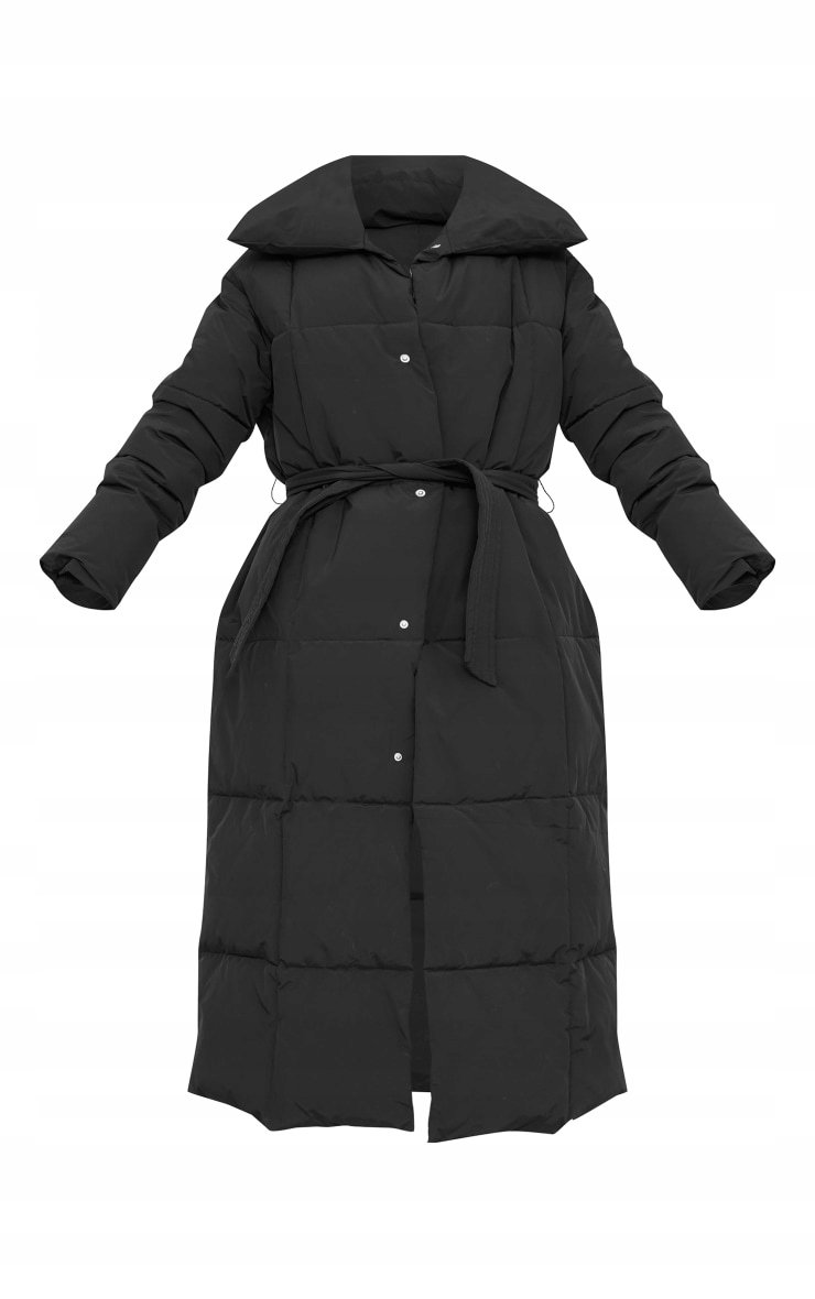 Prettylittlething Kurtka Puchowa Czarna L Erf - Prettylittlething ...