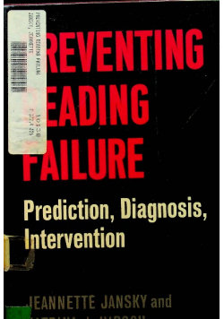 Preventing Reading Failure Prediction Diagnosis Intervention - | Książka w Empik