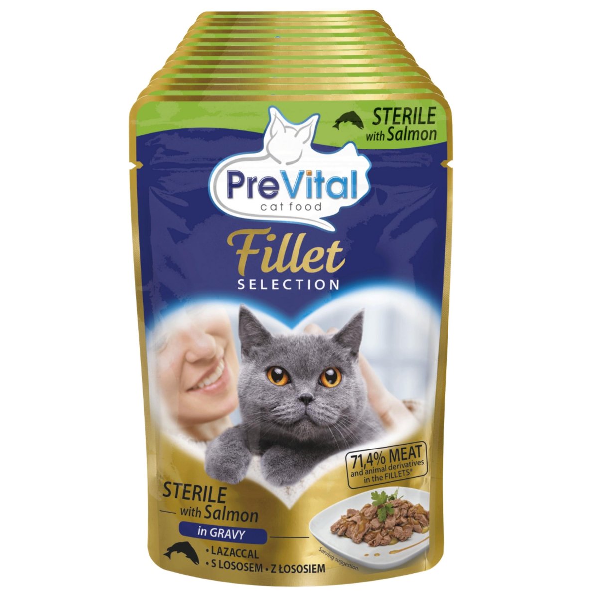PreVital Sterile Z Łososiem W Sosie 85G X12 - Prevital | Sklep EMPIK.COM