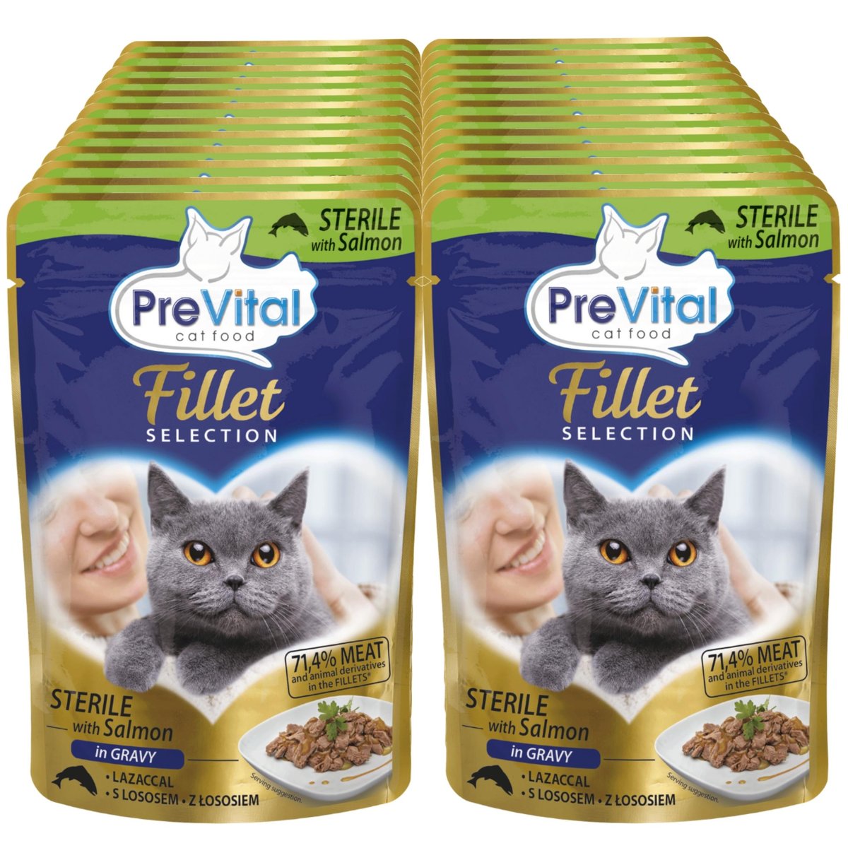 PreVital Sterile Z Łososiem W Sosie 85G X24 - Prevital | Sklep EMPIK.COM