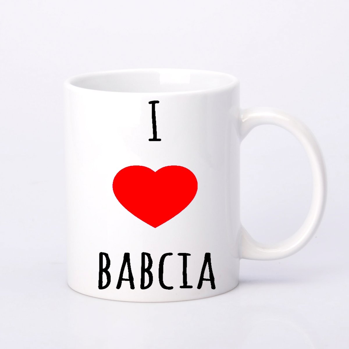 Prezent dla Babci Dzień Babci Kubek z Grafiką i Love Nadruk 330 Ml ...