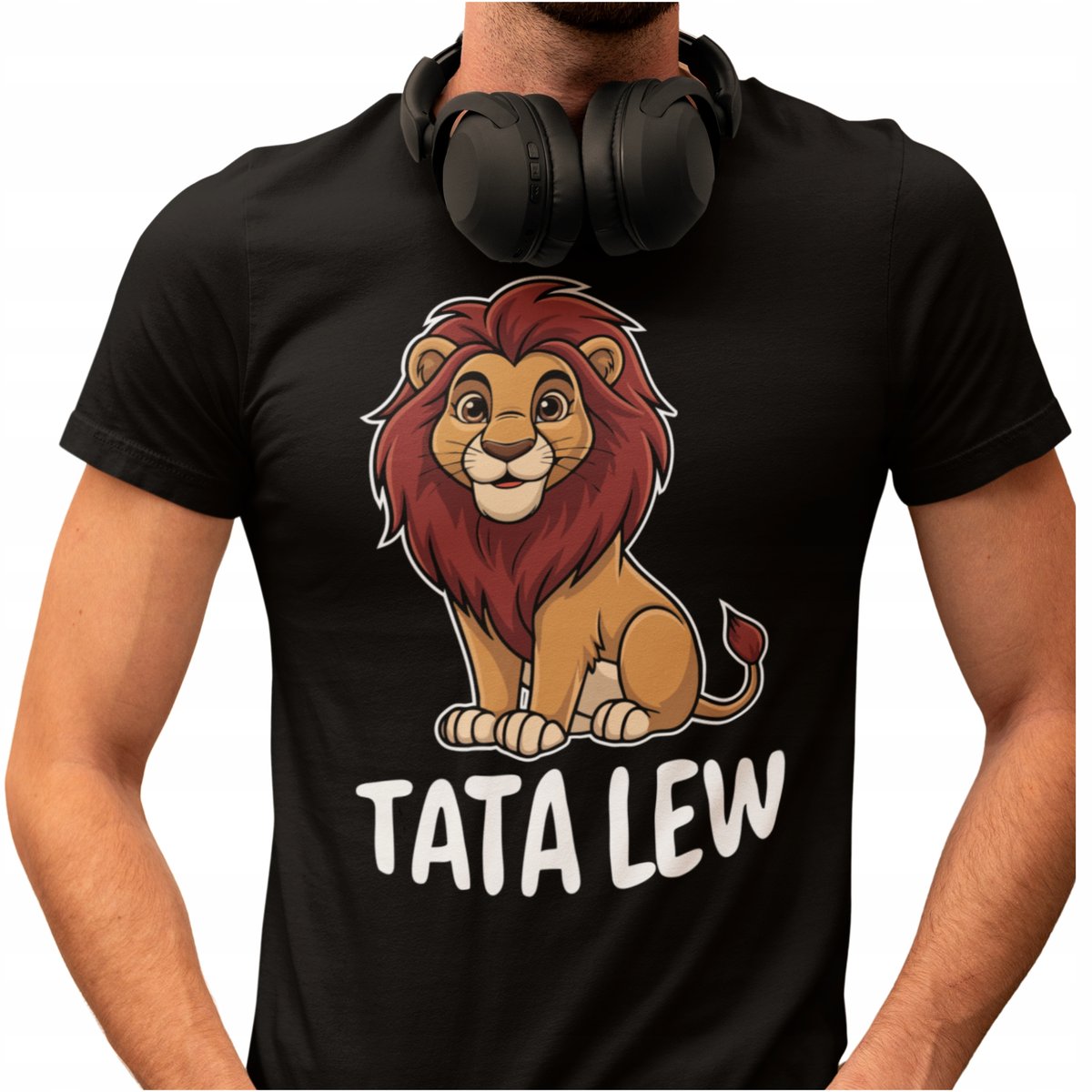 Prezent Dla Taty Dzień Ojca Koszulka Tata Lew - Mistickers | Moda Sklep EMPIK.COM