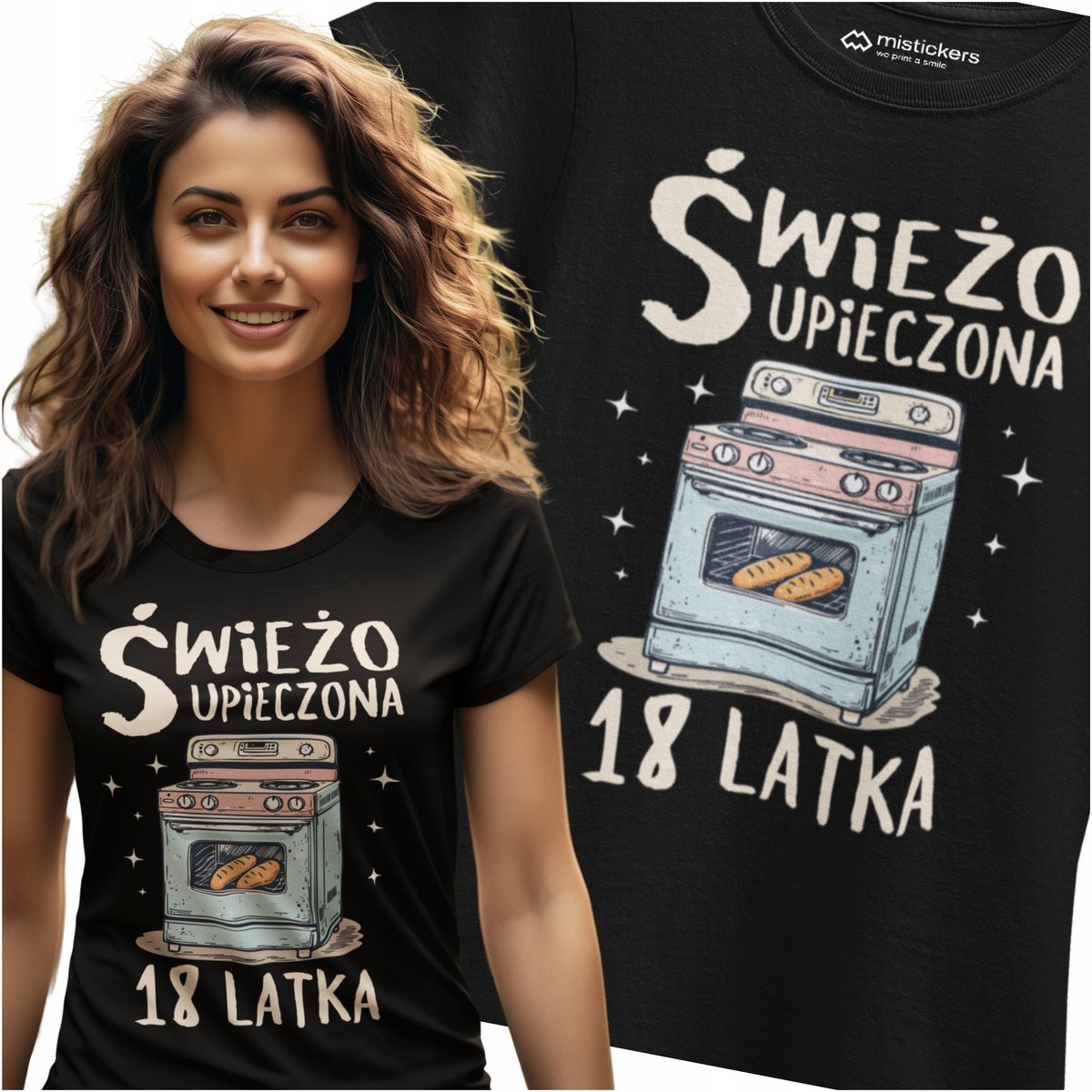 Prezent Na 18 Urodziny Dla Dziewczyny Koszulka - Mistickers | Moda Sklep EMPIK.COM