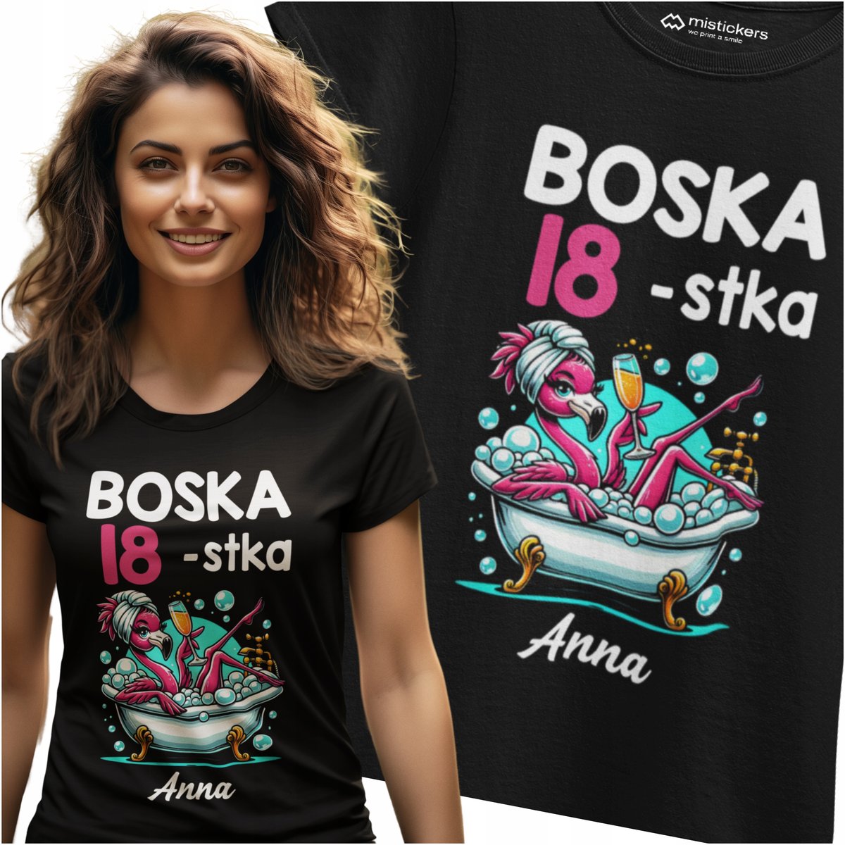 Prezent Na 18 Urodziny Dla Dziewczyny Koszulka - Mistickers | Moda Sklep EMPIK.COM