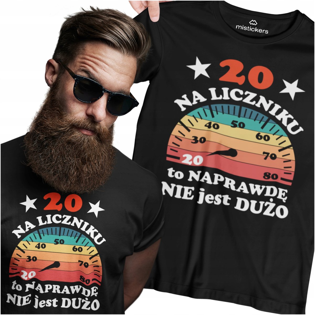 Prezent Na 20 Urodziny Dla Chłopaka Koszulka - Mistickers | Moda Sklep EMPIK.COM