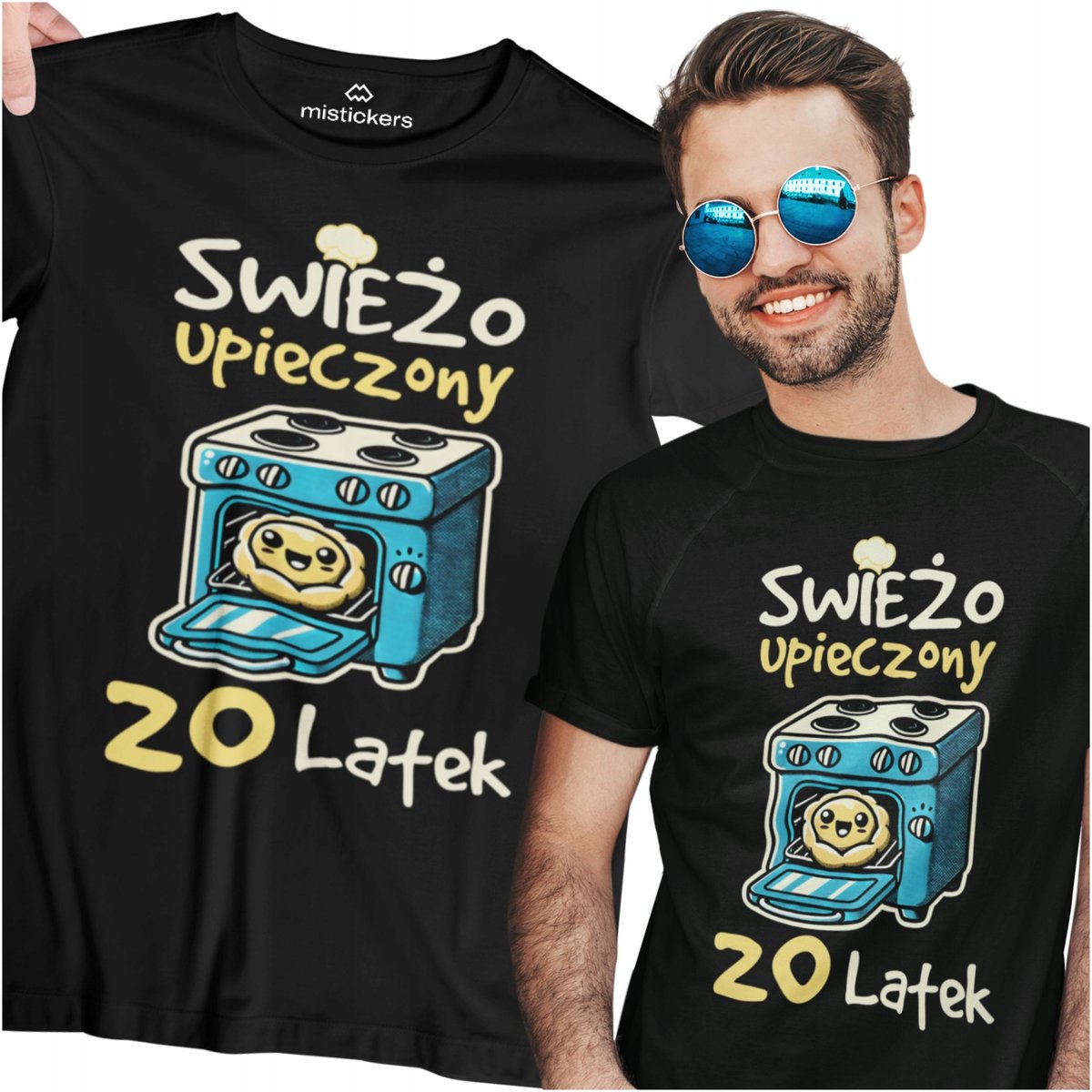 Prezent Na 20 Urodziny Dla Chłopaka Koszulka - Mistickers | Moda Sklep EMPIK.COM