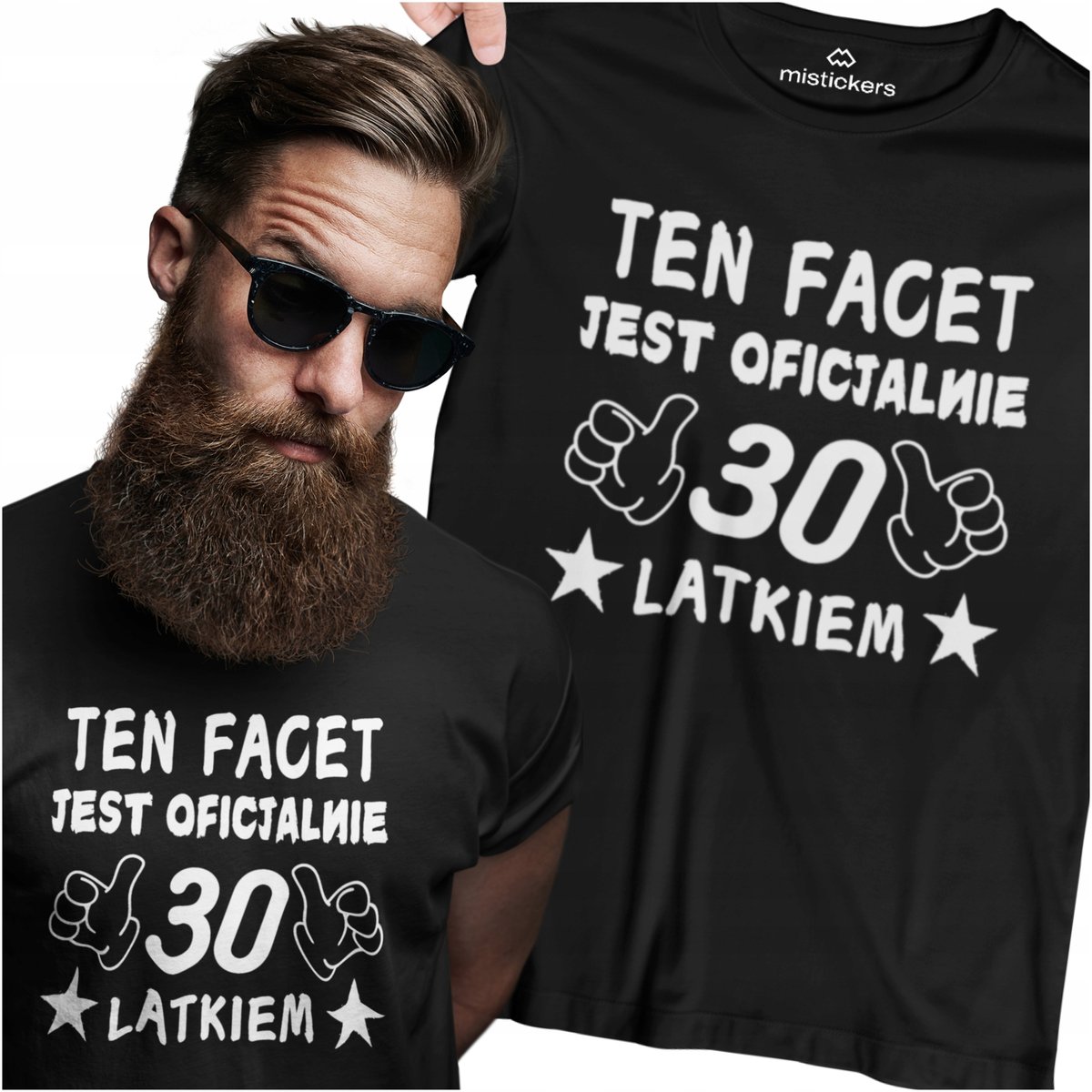 Prezent Na 30 Urodziny Dla Faceta Koszulka - Mistickers | Moda Sklep EMPIK.COM