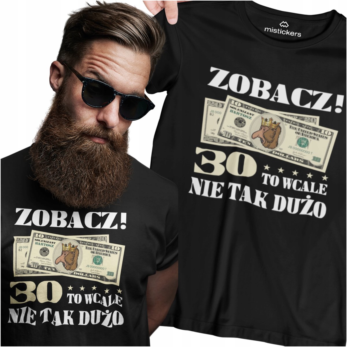 Prezent Na 30 Urodziny Dla Faceta Koszulka - Mistickers | Moda Sklep EMPIK.COM