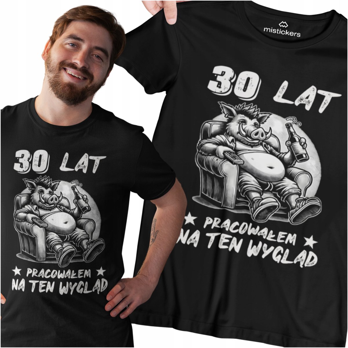 Prezent Na 30 Urodziny Dla Faceta Koszulka - Mistickers | Moda Sklep EMPIK.COM