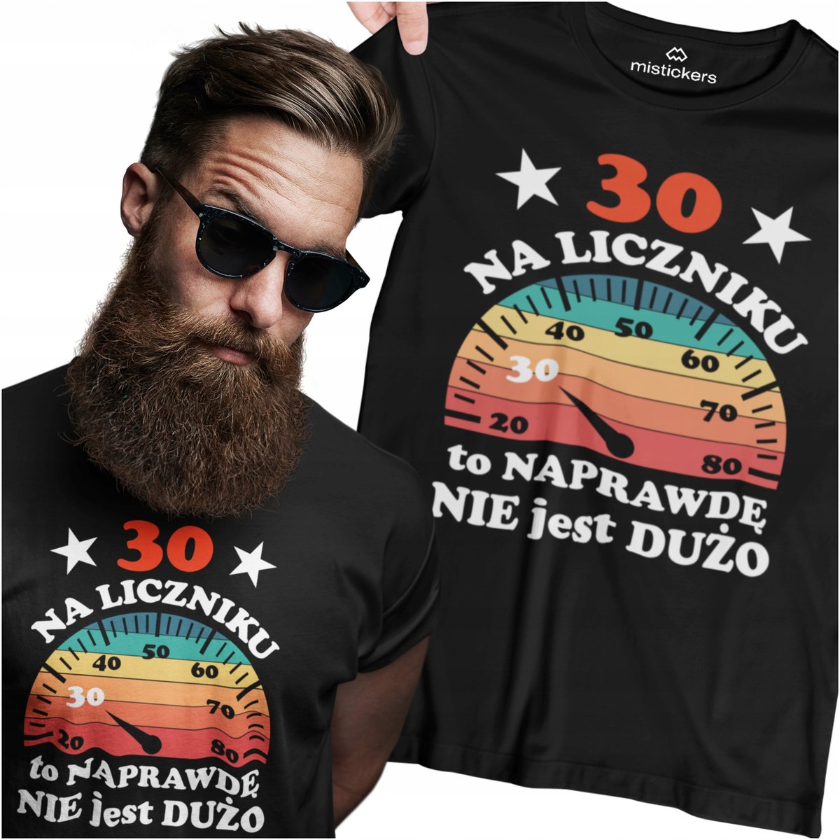 Prezent Na 30 Urodziny Dla Faceta Koszulka - Mistickers | Moda Sklep EMPIK.COM