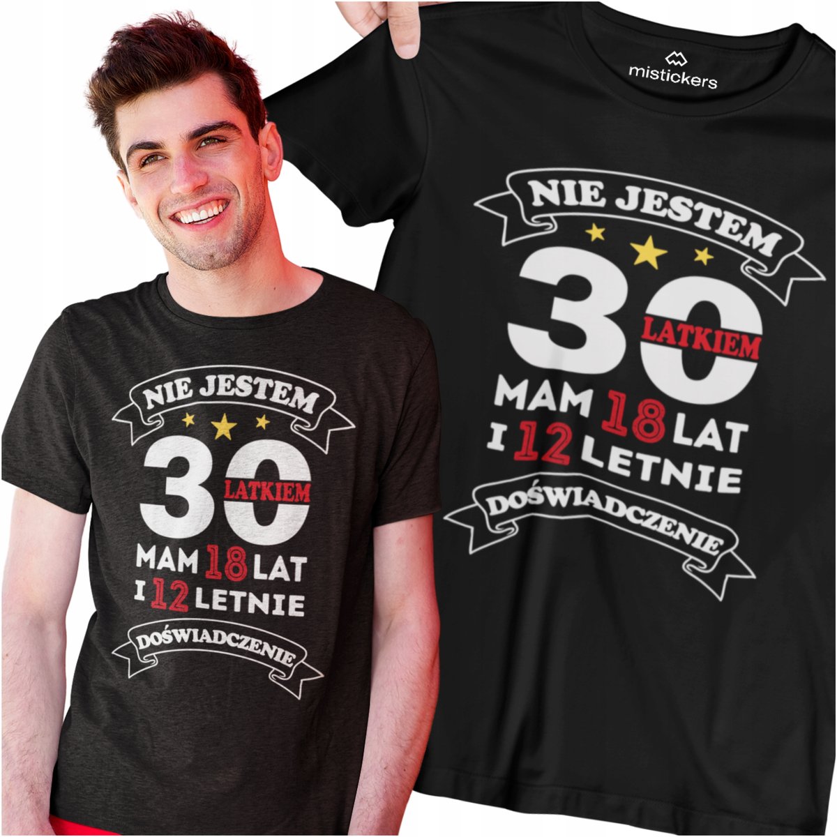 Prezent Na 30 Urodziny Dla Faceta Koszulka - Mistickers | Moda Sklep EMPIK.COM
