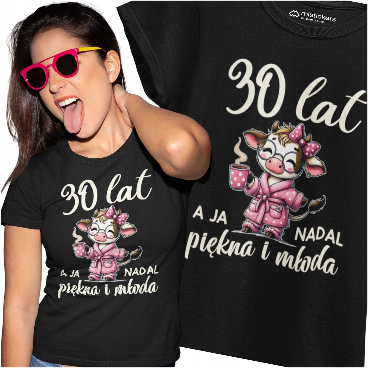 Prezent Na 30 Urodziny Dla Kobiety Koszulka - Mistickers | Moda Sklep EMPIK.COM