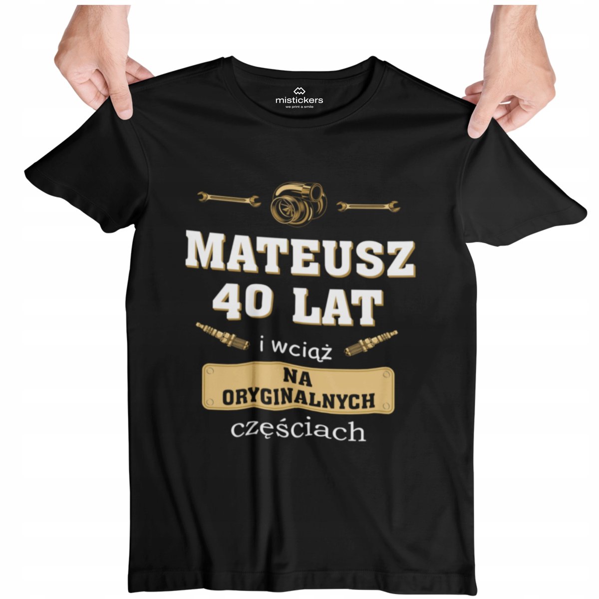 Prezent Na 40 Urodziny Dla Faceta Koszulka Z Imieniem - Mistickers | Moda Sklep EMPIK.COM