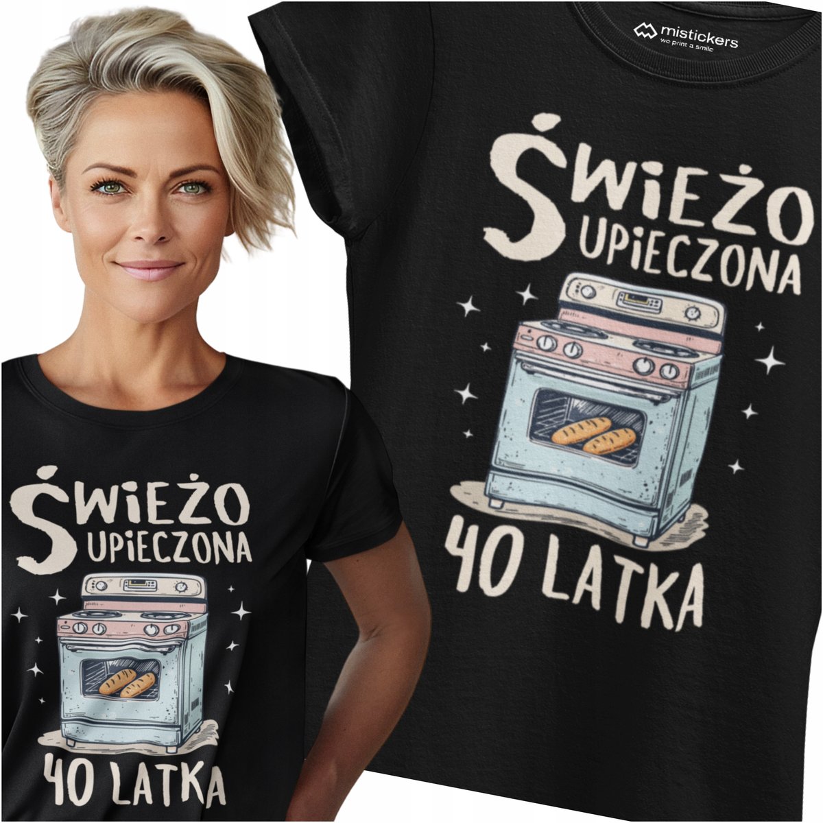 Prezent Na 40 Urodziny Dla Kobiety Koszulka - Mistickers | Moda Sklep EMPIK.COM