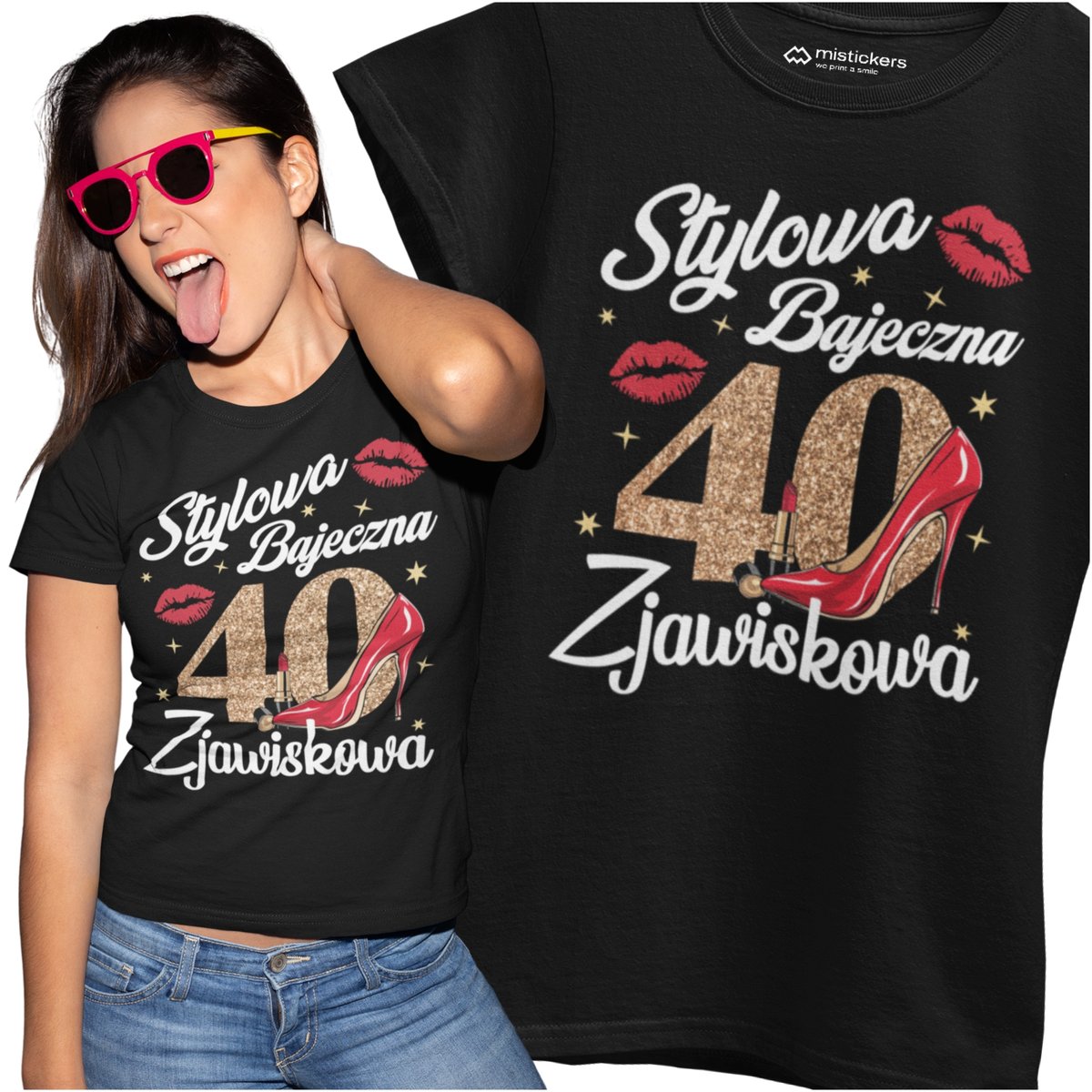 Prezent Na 40 Urodziny Dla Kobiety Koszulka - Mistickers | Moda Sklep EMPIK.COM