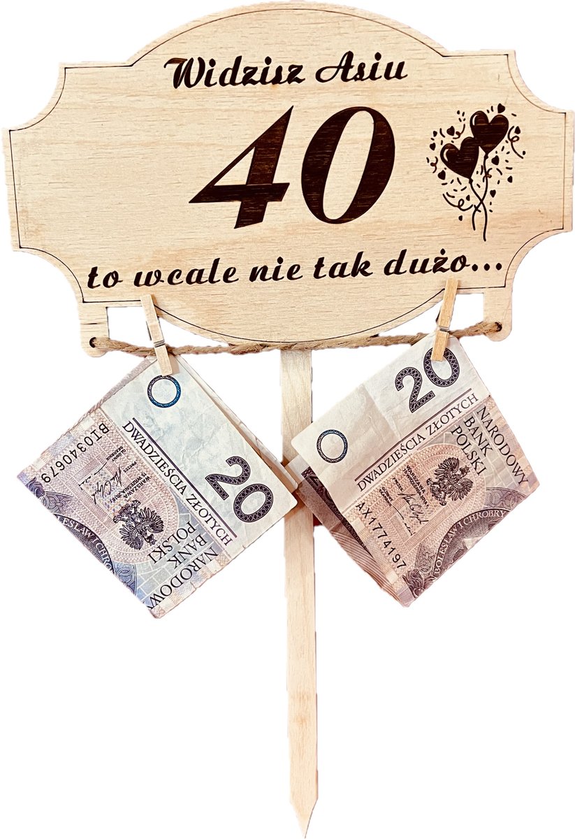 Prezent Na 40 Urodziny Dla Kobiety Żony Mamy - Manufaktura Graweru ...