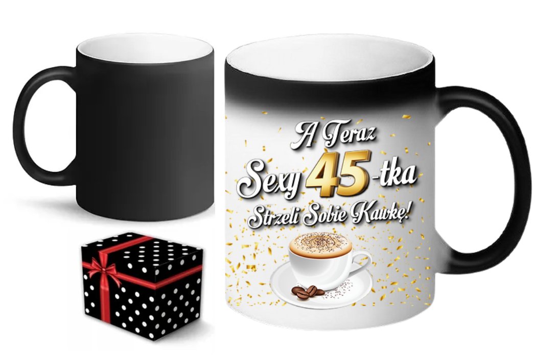 PREZENT NA 45 URODZINY DLA KOBIETY MAGICZNY KUBEK - Inna marka | Sklep EMPIK.COM