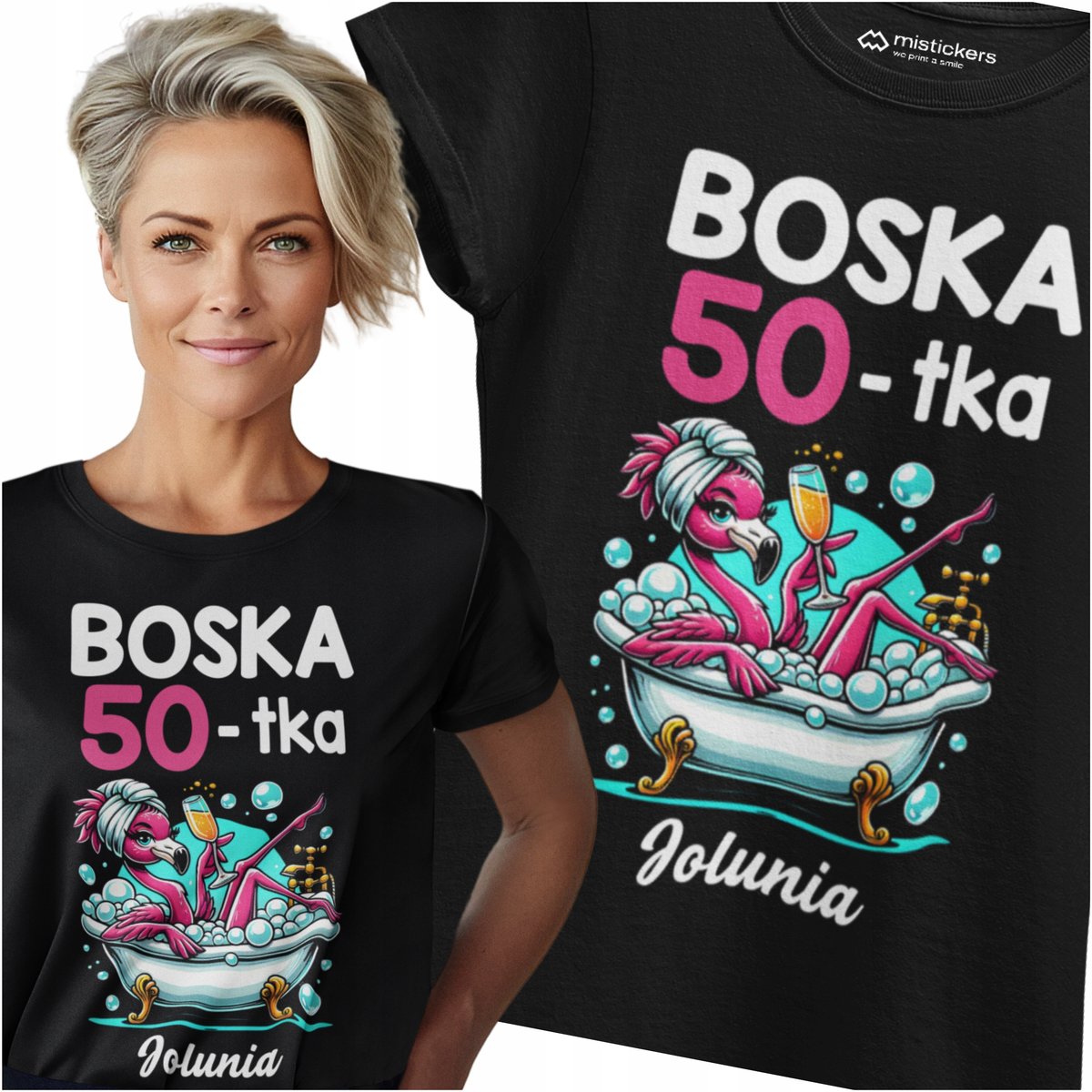 Prezent Na 50 Urodziny Dla Kobiety Koszulka - Mistickers | Moda Sklep EMPIK.COM