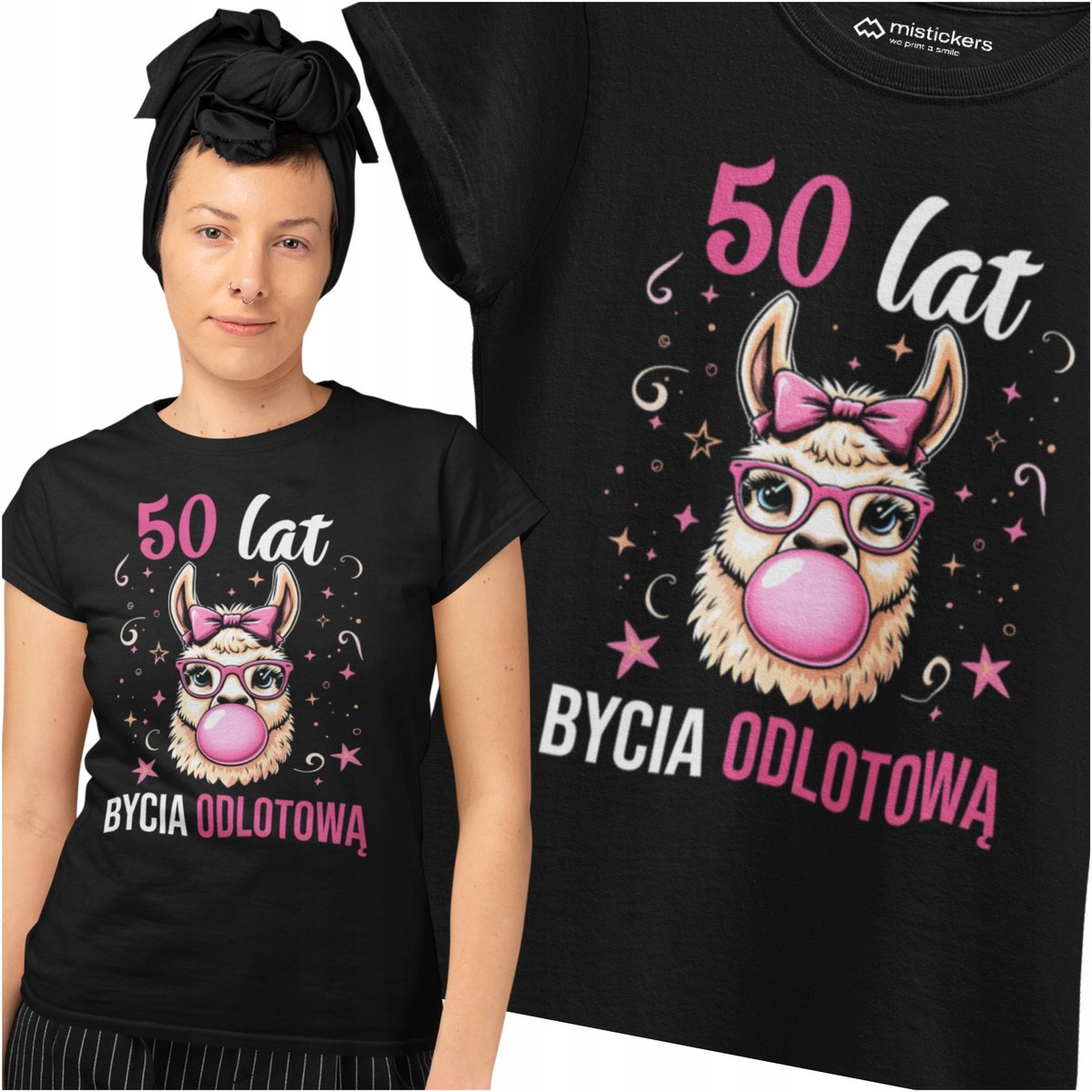 Prezent Na 50 Urodziny Dla Kobiety Koszulka - Mistickers | Moda Sklep EMPIK.COM